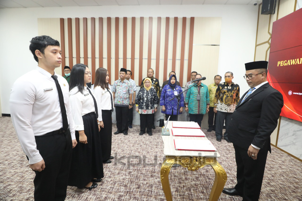 Kpu Lantik 55 Pns Dukung Pemilu Dan Pemilihan Demokratis Kpu